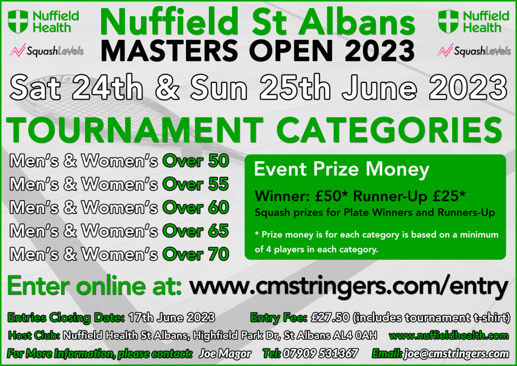Nuffield St Albans Masters Open 2023 – CM Stringers