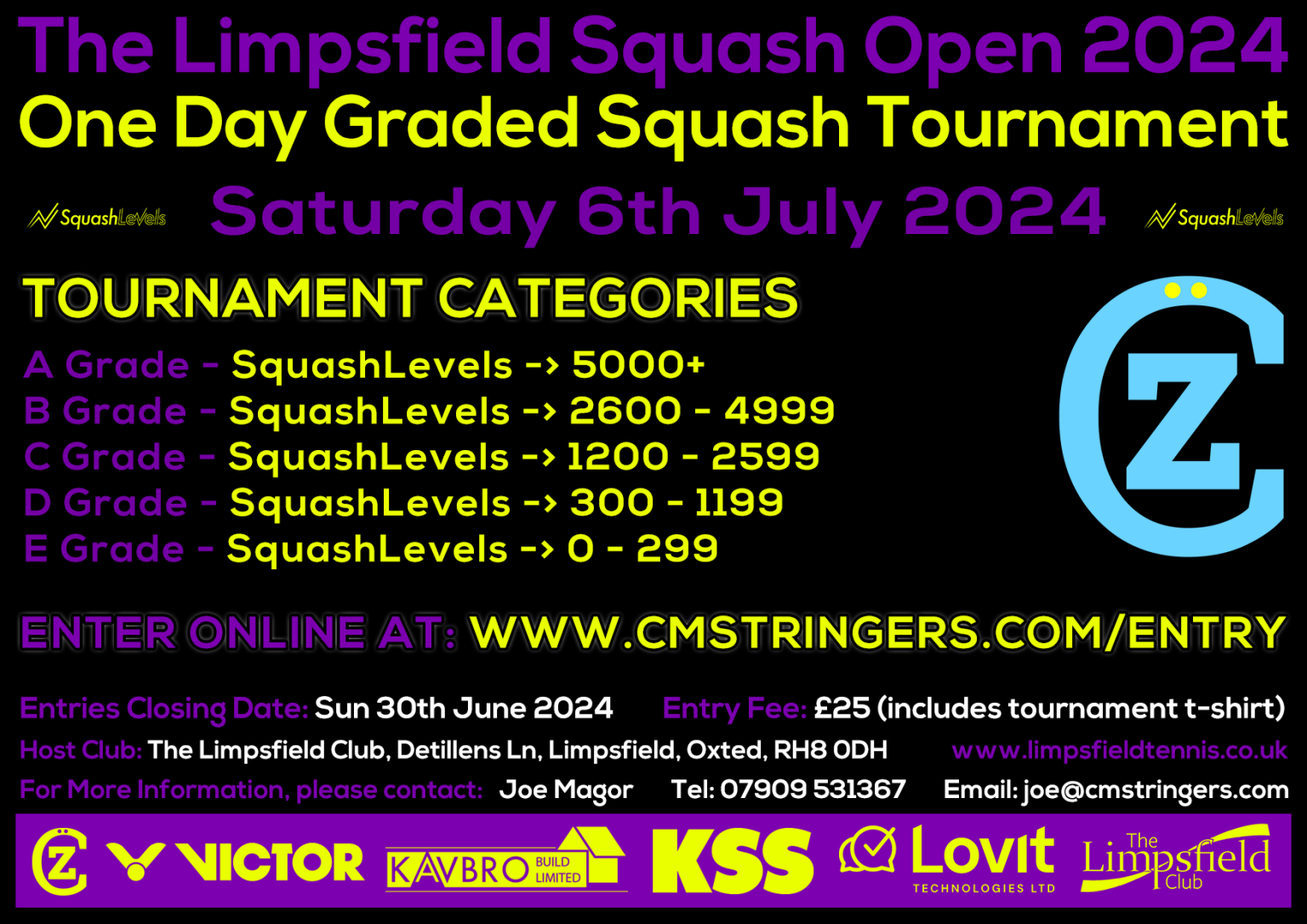 UK Squash Tournaments – CM Stringers