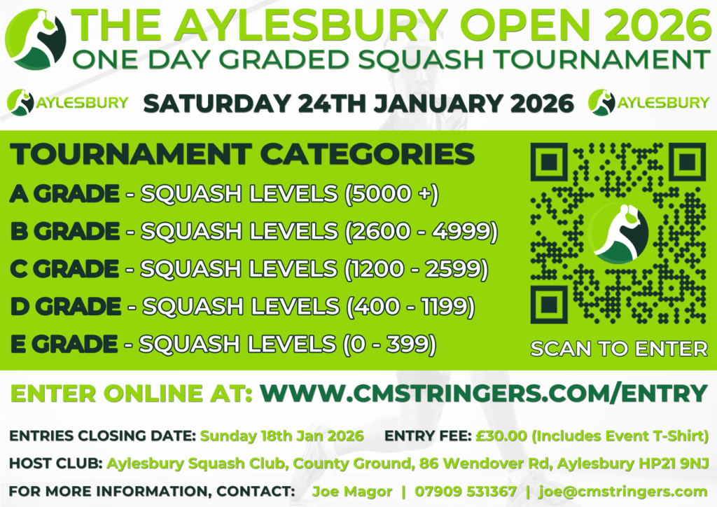 UK Squash Tournaments – CM Stringers