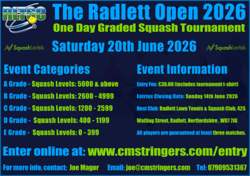 The Radlett Open 2026 – CM Stringers
